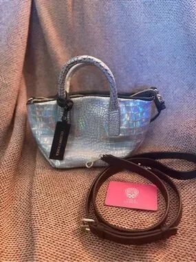 Vince Camuto | Bags | Vince Camuto Eliot Iridescent Crocembossed ...